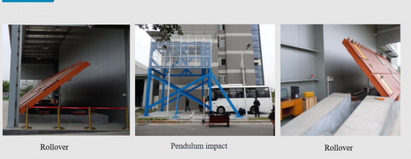 bus rollover testing in bus design project