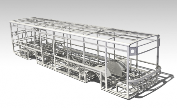 9 meter city bus body design for interior and exterior